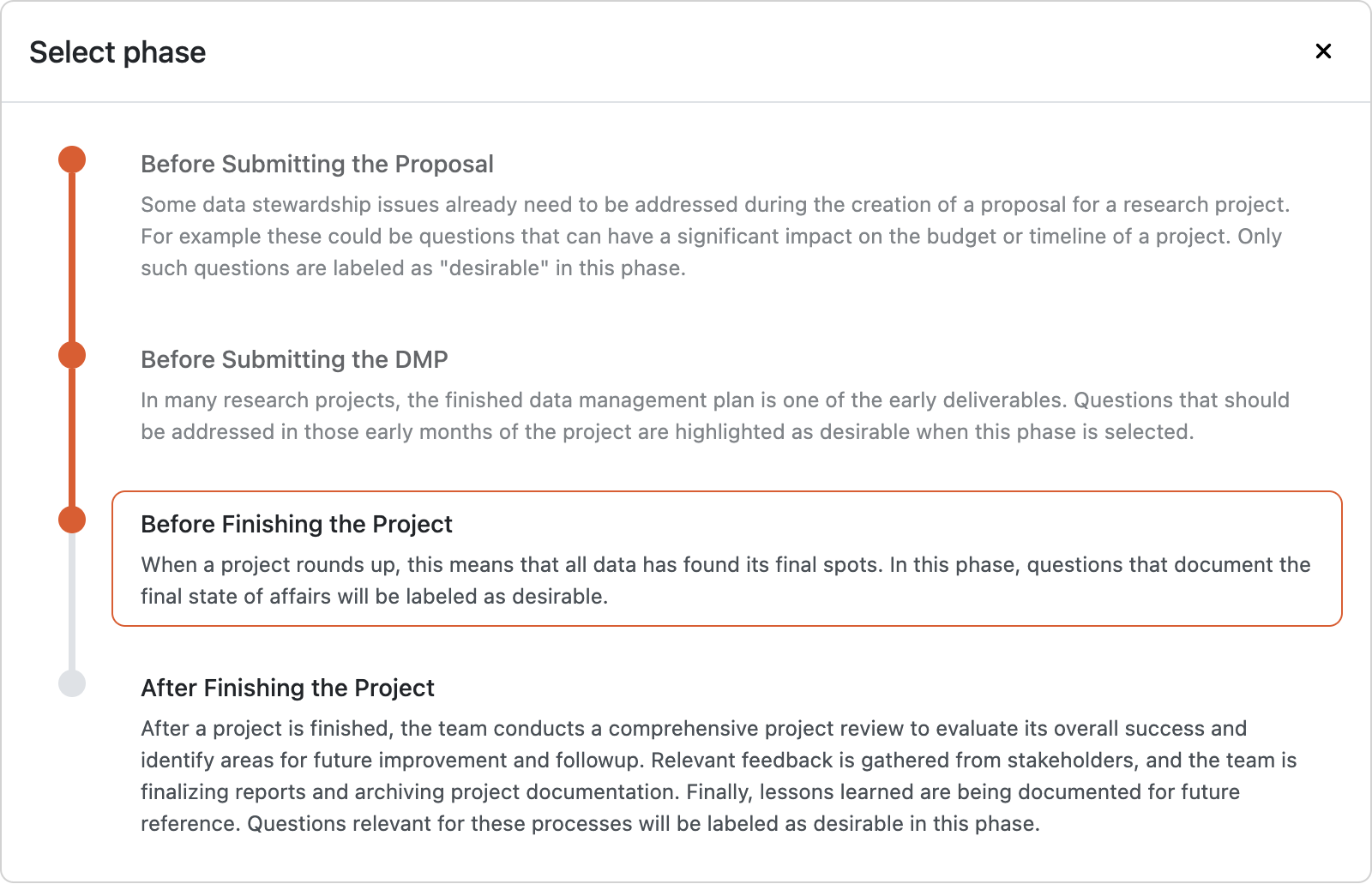 Questionnaire - Data Stewardship Wizard 4.12 documentation